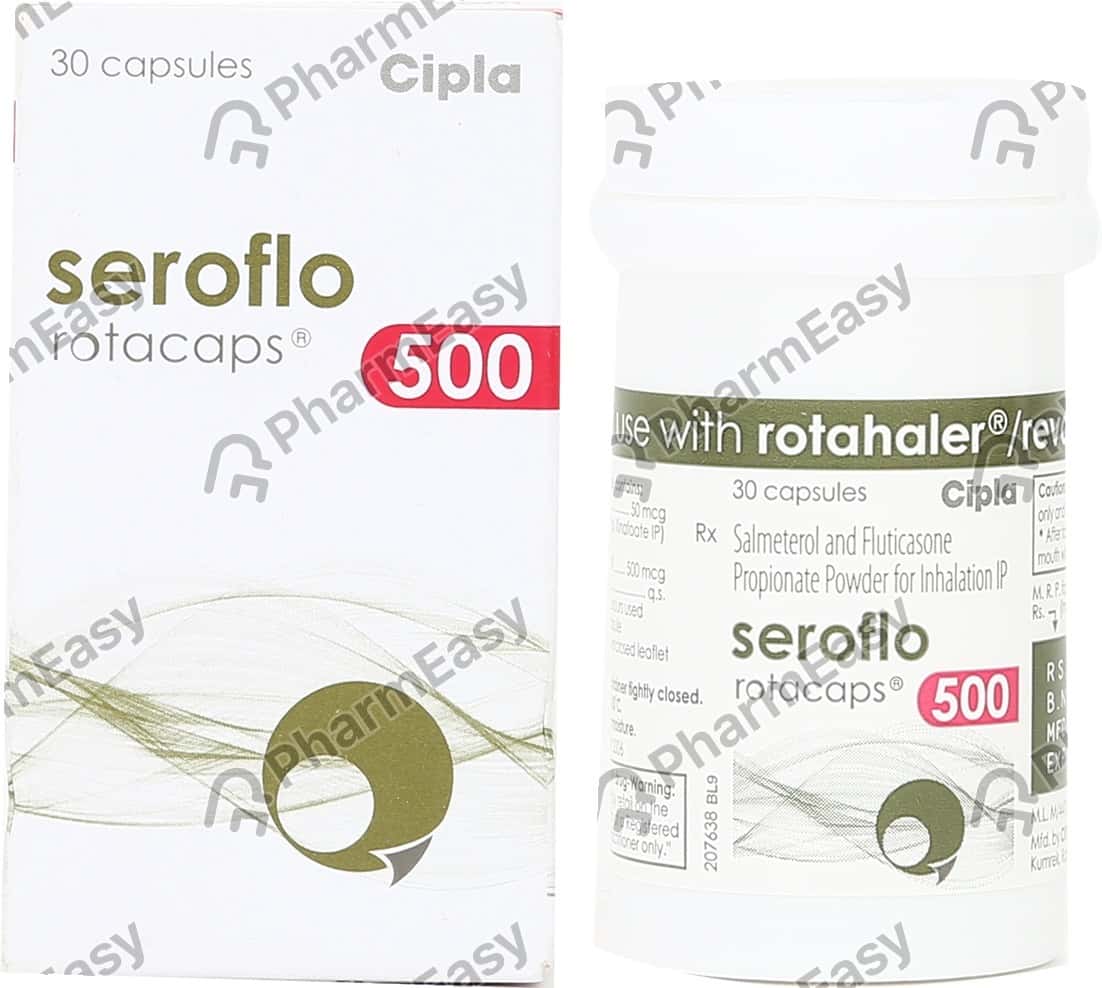 Seroflo 500mcg Box Of 30 Rotacaps: Uses, Side Effects, Price & Dosage ...