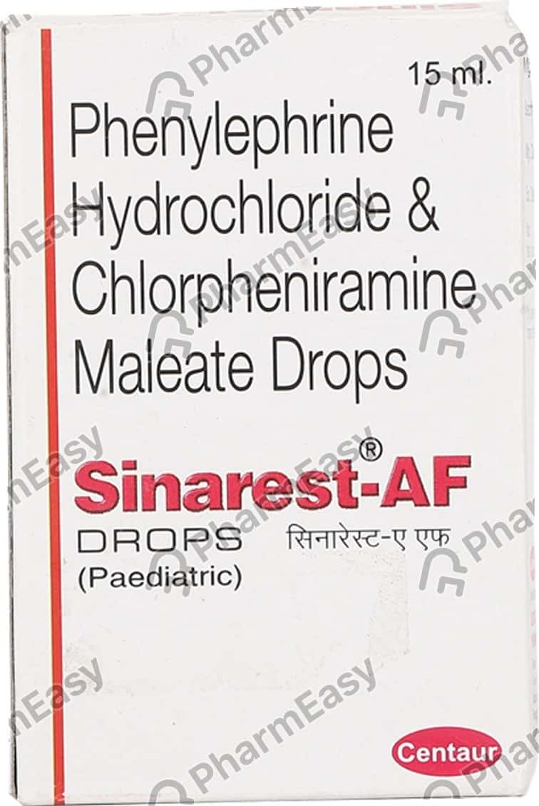Sinarest Af Bottle Of 15ml Drops: Uses, Side Effects, Price & Dosage ...
