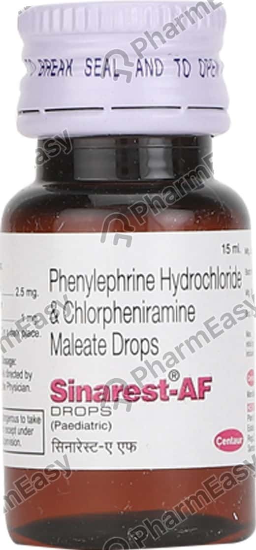 Sinarest Af Bottle Of 15ml Drops: Uses, Side Effects, Price & Dosage ...