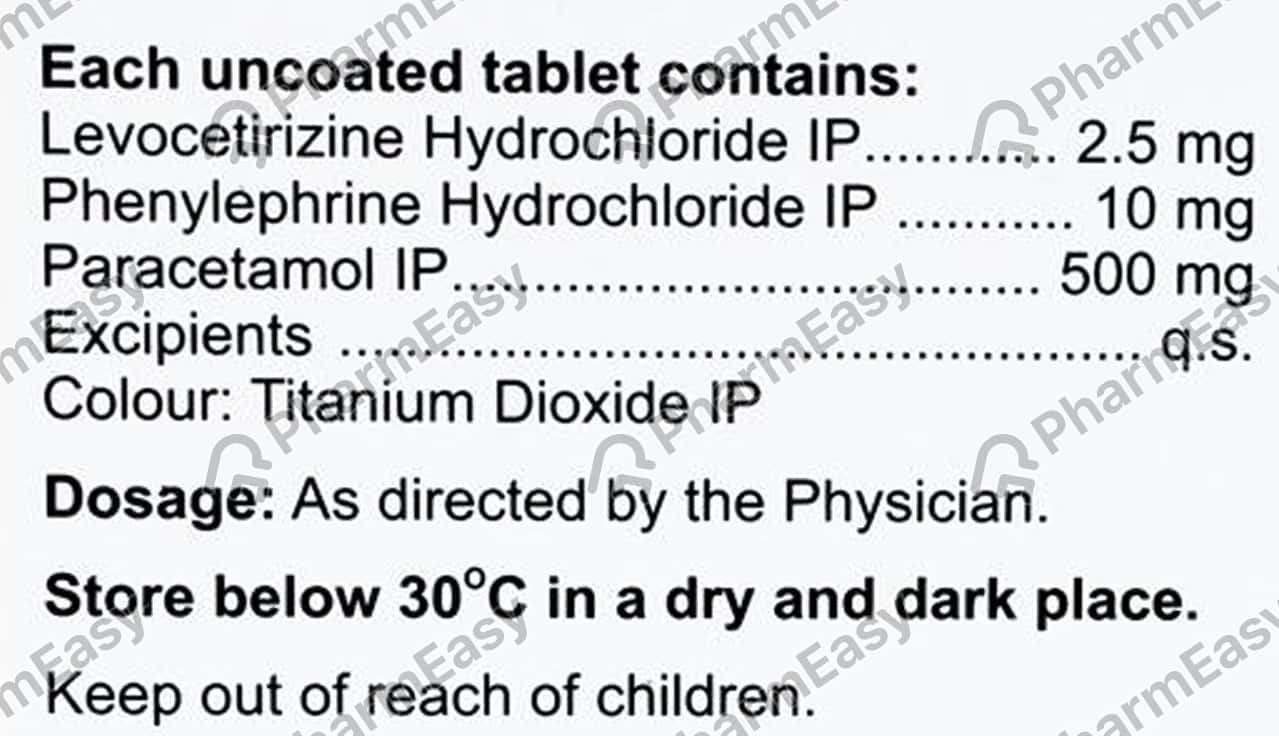 Buy Sinarest Lp Strip Of 10 Tablets Online at Flat 15% OFF | PharmEasy