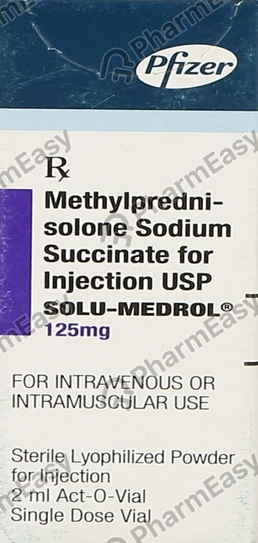 Solu Medrol 125 MG Powder For Injection (1): Uses, Side Effects, Price ...