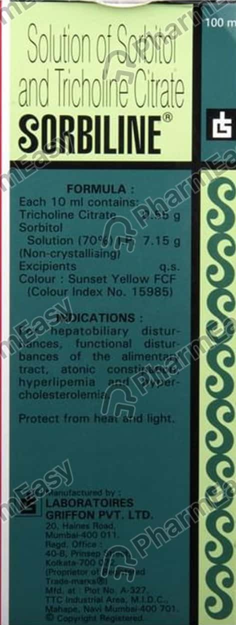 Sorbiline Syrup: Uses, Side-effects, Price, Dosage & More Info - PharmEasy