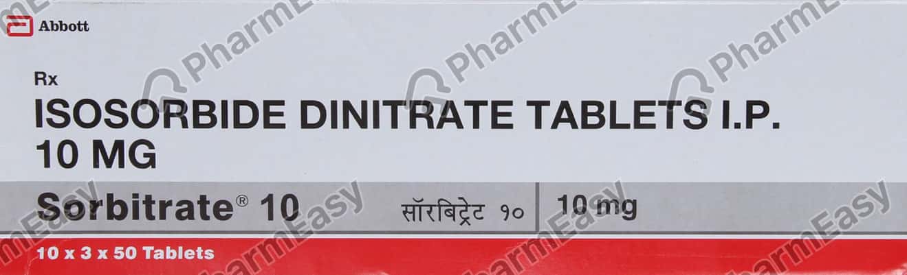 Sorbitrate 10 MG Tablet (50): Uses, Side Effects, Price & Dosage ...