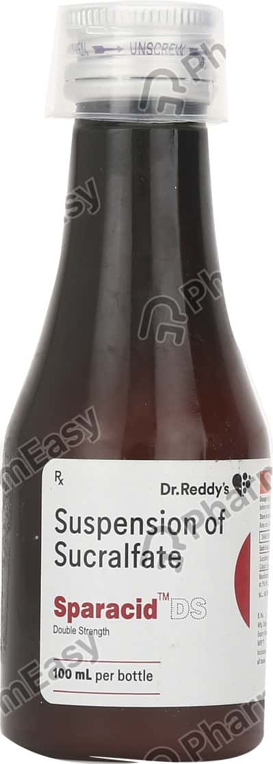 Sparacid Ds 1000 MG/5ML Syrup (100): Uses, Side Effects, Price & Dosage ...
