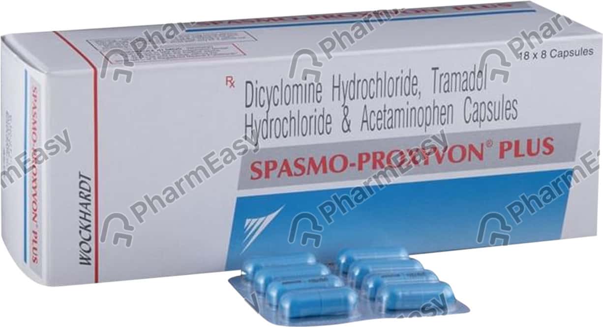 Buy Spasmo Proxyvon Capsule Online at Flat 15% OFF | PharmEasy