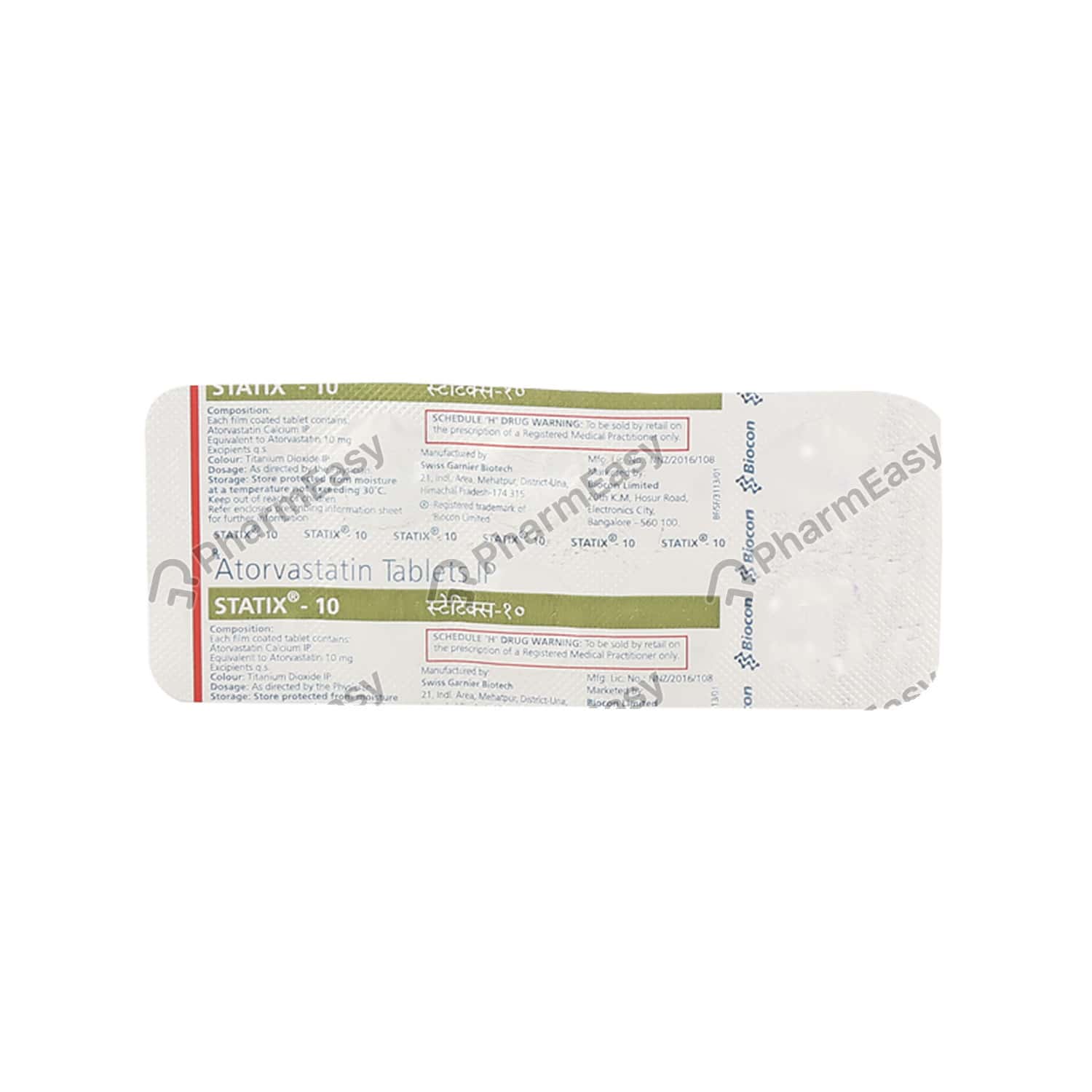 Statix 10 MG Tablet (10) - Uses, Side Effects, Dosage, Composition ...