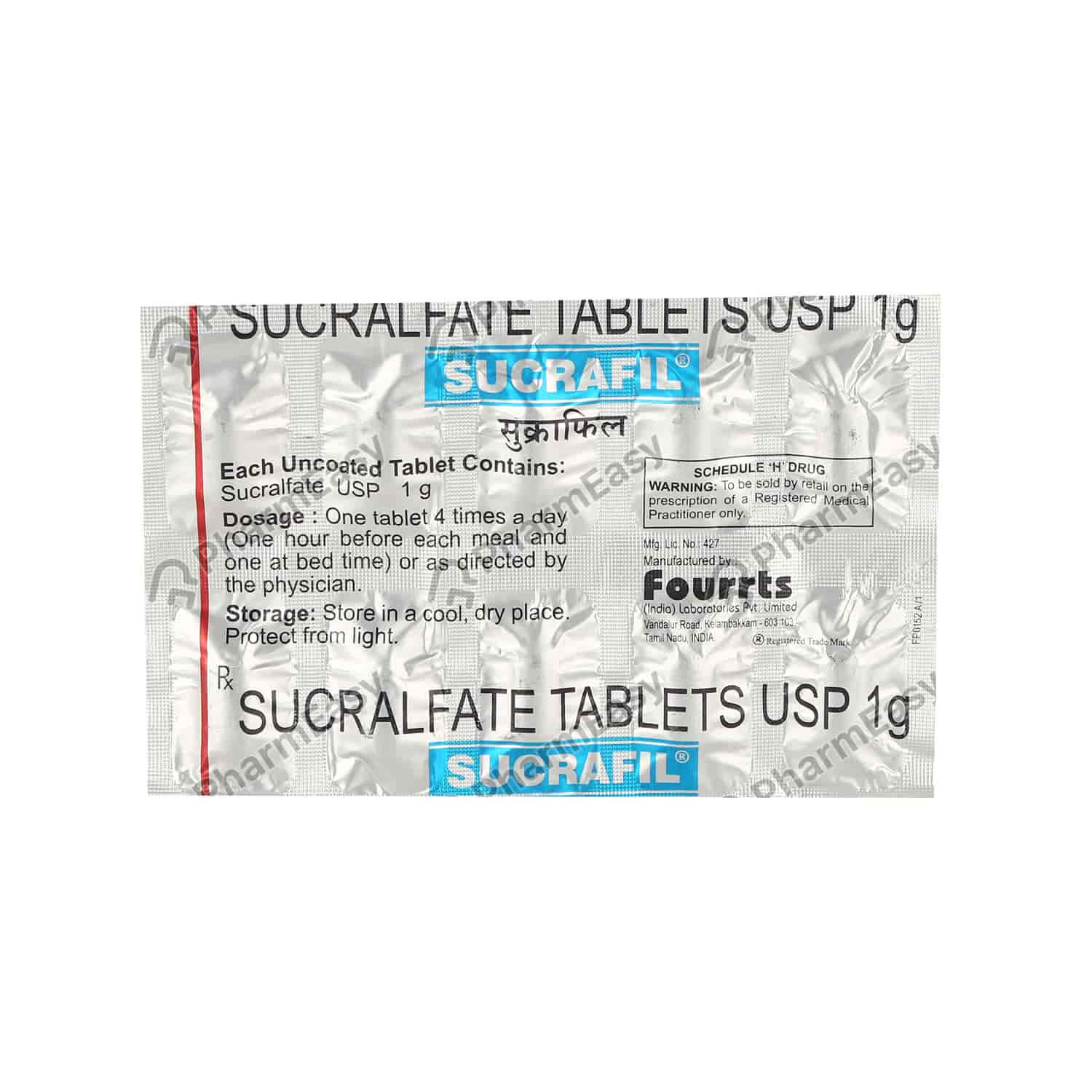 Buy Sucrafil 1gm Strip Of 10 Tablets Online at Flat 18% OFF* | PharmEasy