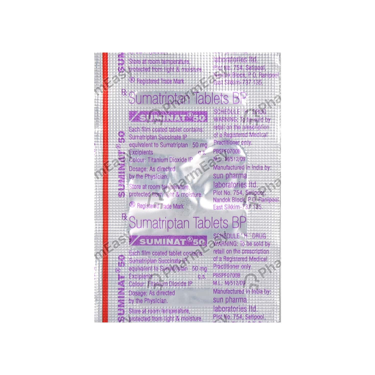 Buy Suminat 50 MG Tablet (1) Online at Flat 18% OFF* | PharmEasy