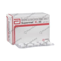 Supermet Xl Er 25 MG Tablet (10): Uses, Side Effects, Price & Dosage ...