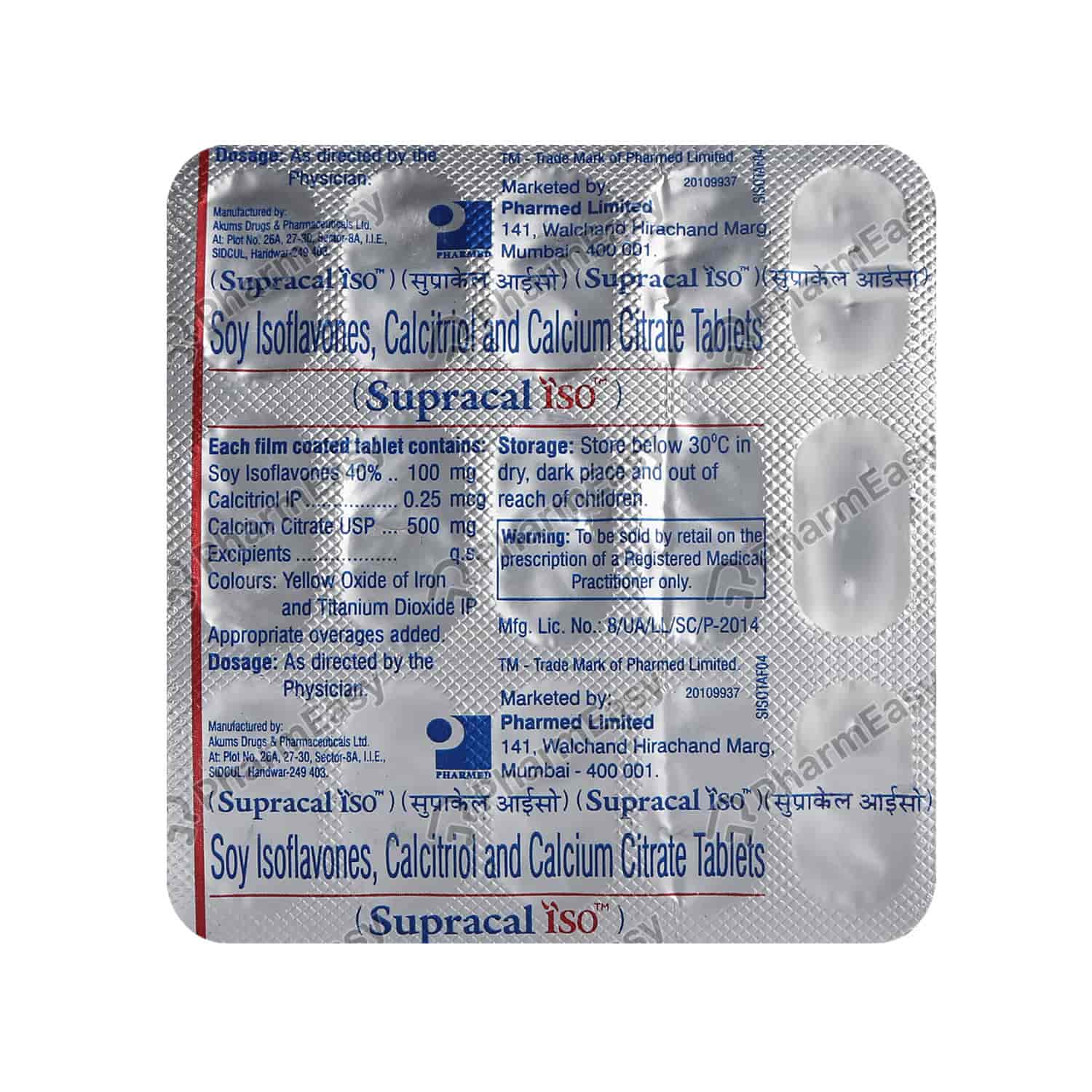 Buy Supracal Iso Tablet Online at Flat 18% OFF* | PharmEasy