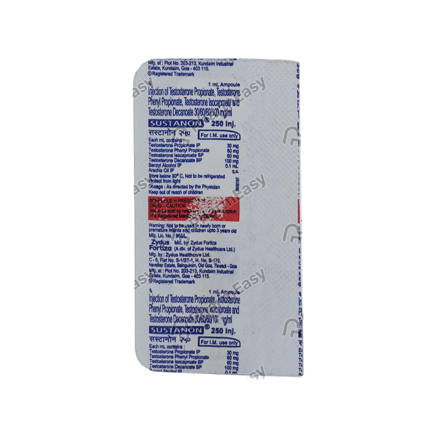 Buy Sustanon 250 MG Injection (1) Online at Flat 18% OFF* | PharmEasy