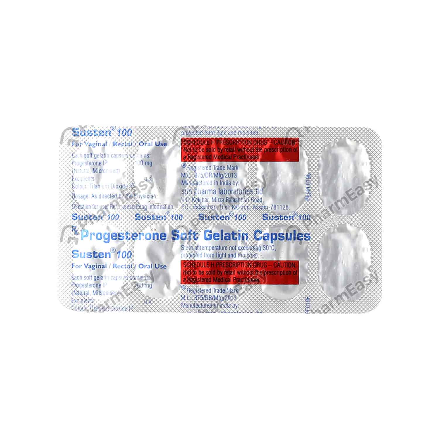 Susten 100mg Capsule 10'S - Uses, Side Effects, Dosage, Composition ...