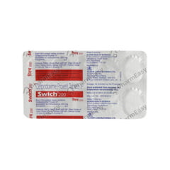 Swich 200 MG Tablet (10) - Uses, Side Effects, Dosage, Composition ...