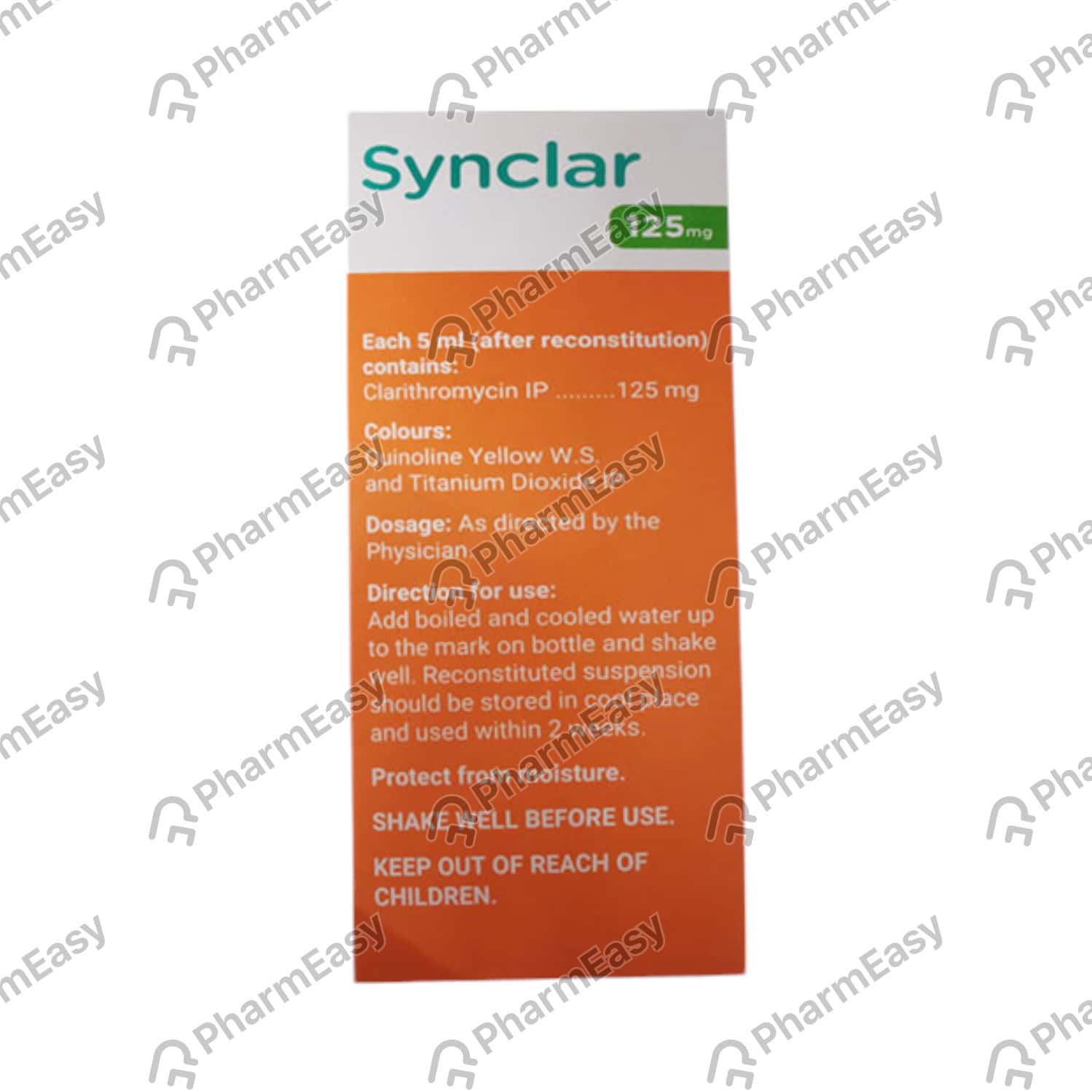 Synclar 125 MG/5ML Dry Syrup (30): Uses, Side Effects, Price & Dosage ...