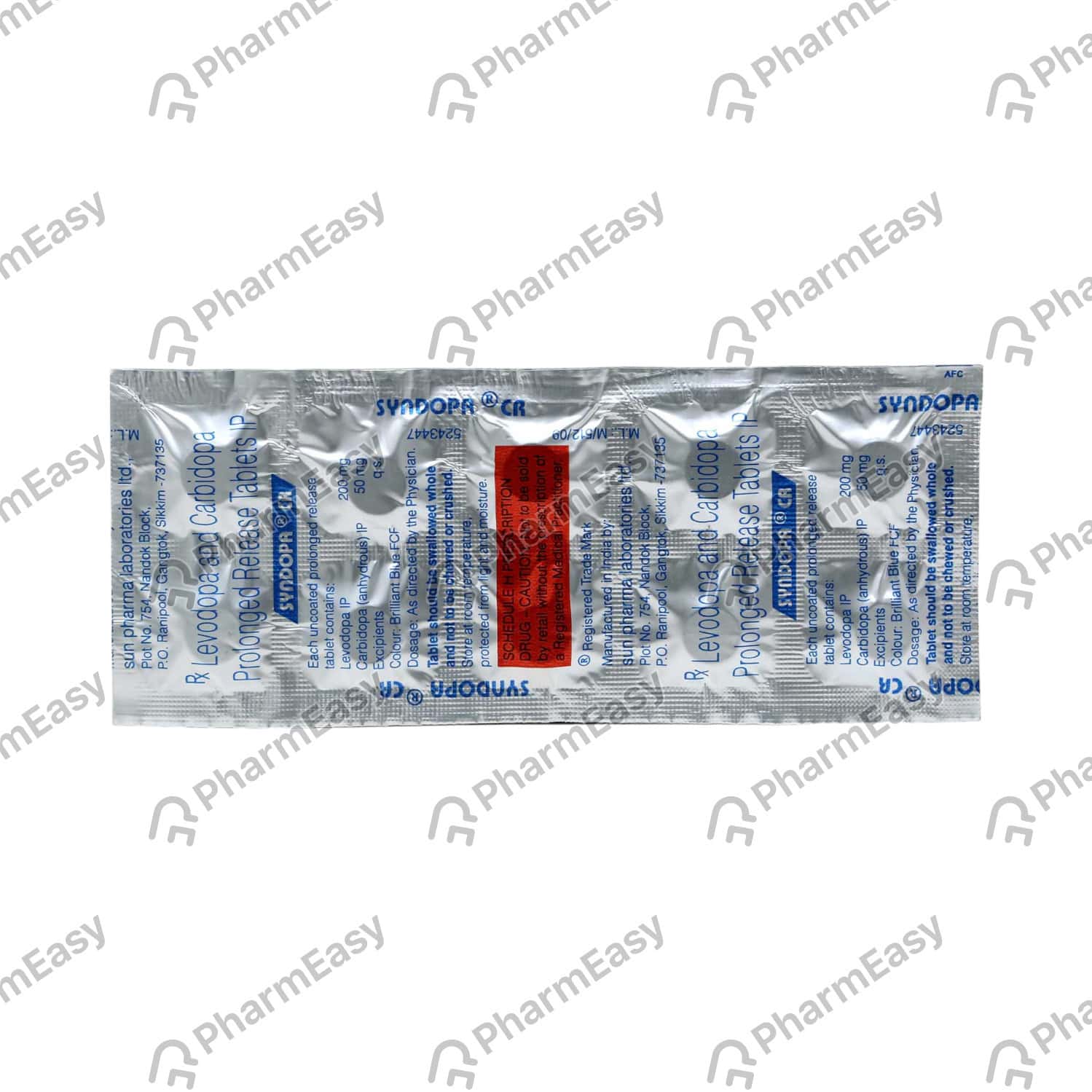 Syndopa Cr Strip Of 10 Tablets: Uses, Side Effects, Price & Dosage ...