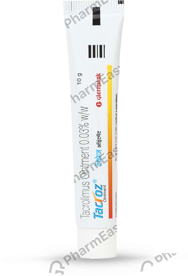 Tacroz 0.03 % Ointment (10): Uses, Side Effects, Price & Dosage | PharmEasy