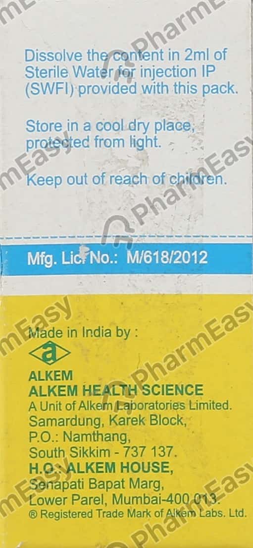 Taxim 500 MG Powder For Injection (1): Uses, Side Effects, Price ...