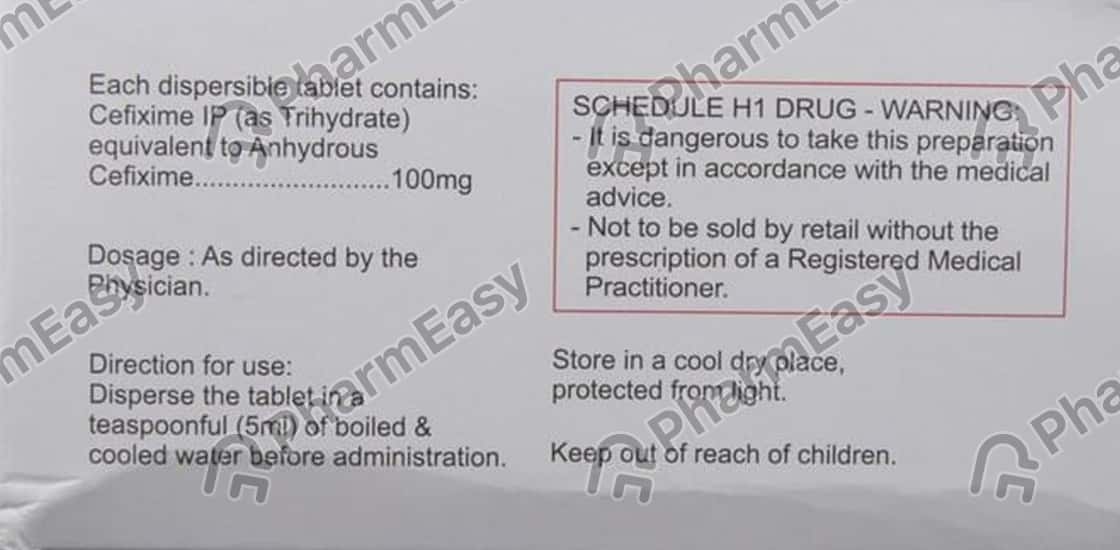 Taxim O Dt 100 MG Tablet (10): Uses, Side Effects, Price & Dosage ...