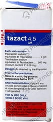 Tazact 4.5gm Powder For Injection: Uses, Side-effects, Price, Dosage ...