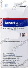 Tazact 4.5gm Powder For Injection: Uses, Side-effects, Price, Dosage ...
