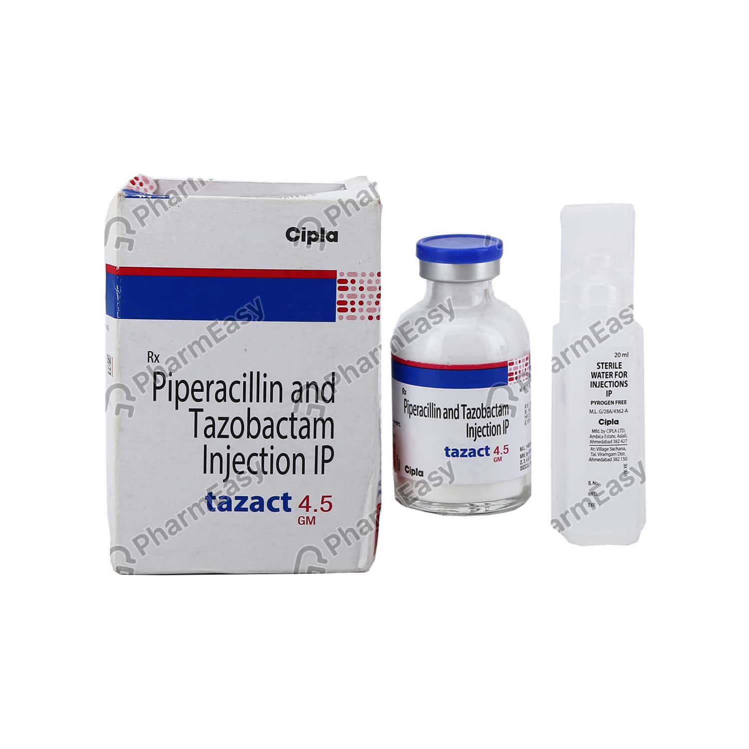 Tazact 4.5gm Injection - Uses, Side Effects, Dosage, Composition ...