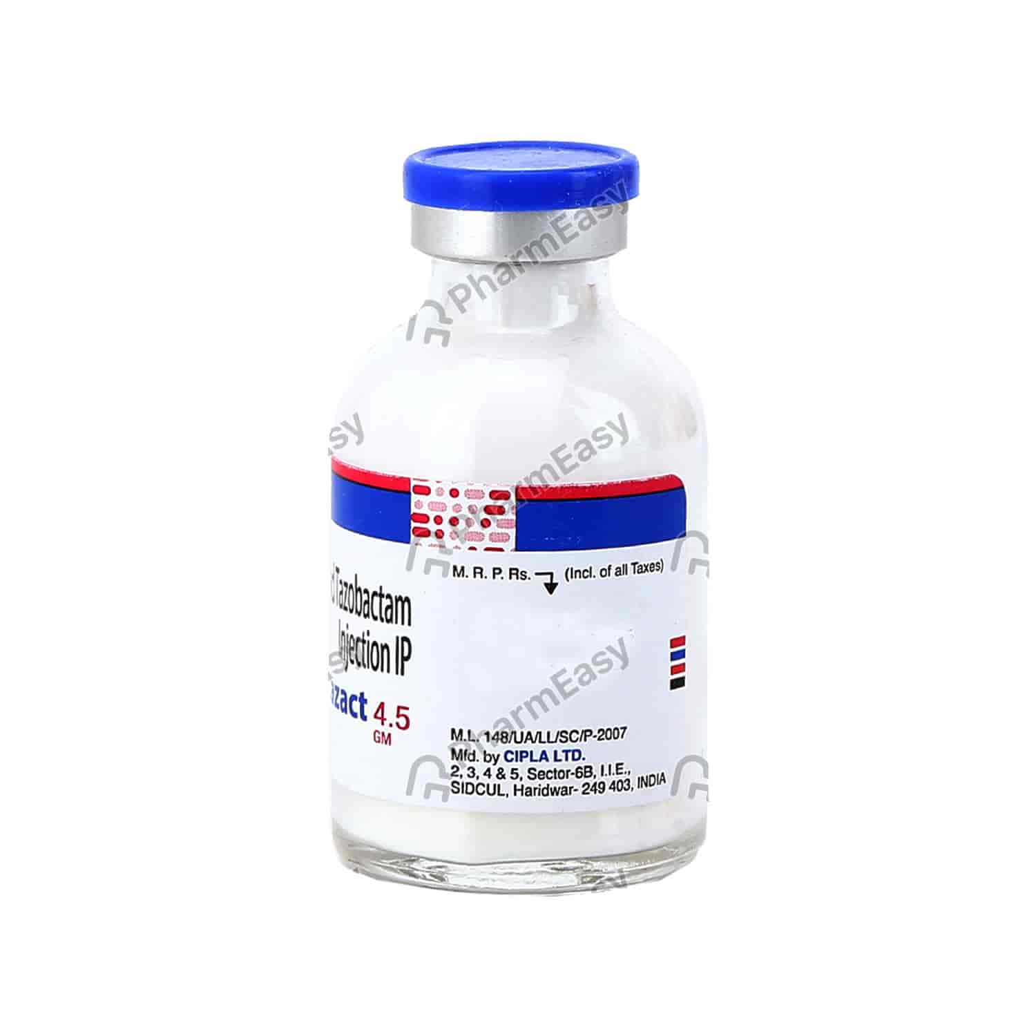 Tazact 4.5gm Injection - Uses, Side Effects, Dosage, Composition ...