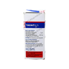 Tazact 4.5gm Injection - Uses, Side Effects, Dosage, Composition ...
