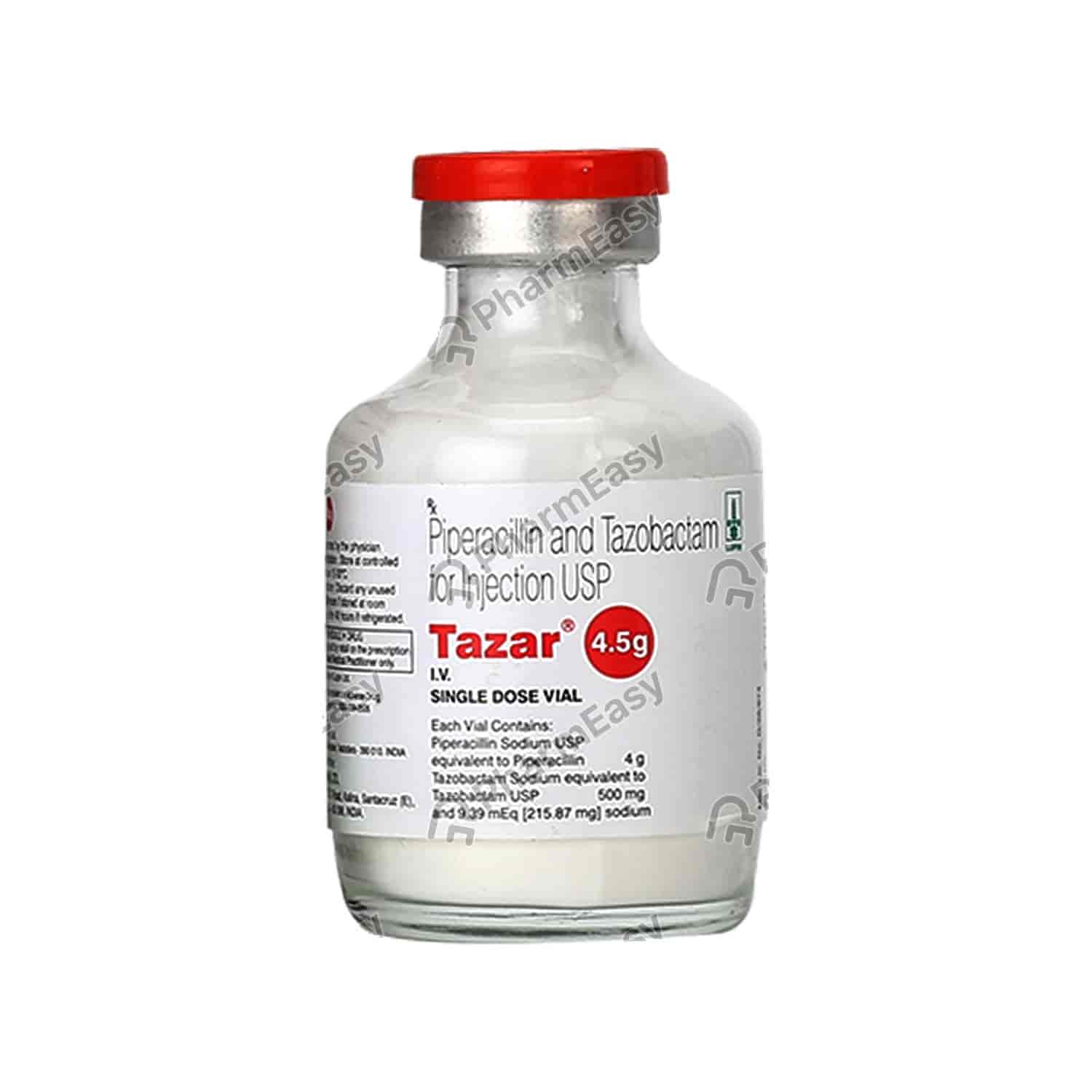Tazar 4.5gm Inj - Uses, Side Effects, Dosage, Composition & Price ...