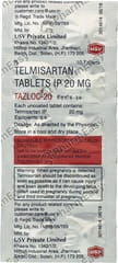 Tazloc 20 Tablet: Uses, Side-effects, Price, Dosage & More Info - PharmEasy