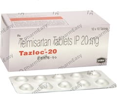 Tazloc 20 Tablet: Uses, Side-effects, Price, Dosage & More Info - PharmEasy