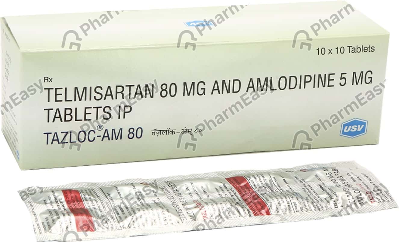 Tazloc Am 80mg Tablet: Uses, Side Effects, Price, Dosage & Composition ...