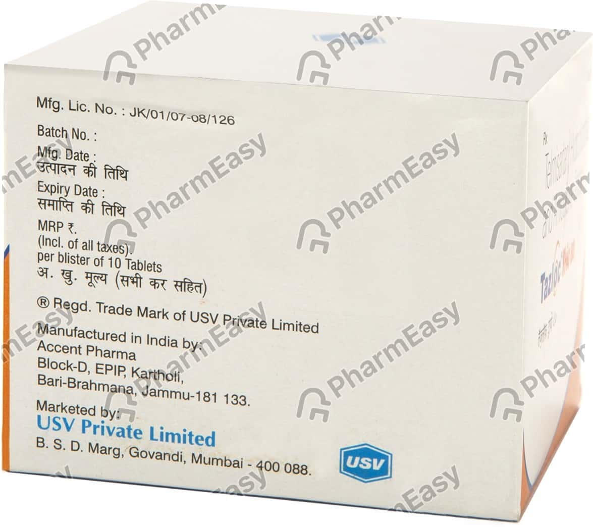 Tazloc Trio 80mg Strip Of 10 Tablets: Uses, Side Effects, Price ...