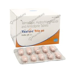 Buy Tazloc Trio 80mg Tablet Online at Flat 18% OFF* | PharmEasy