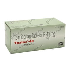 Tazloc 40 MG Tablet (10) - Uses, Side Effects, Dosage, Composition ...