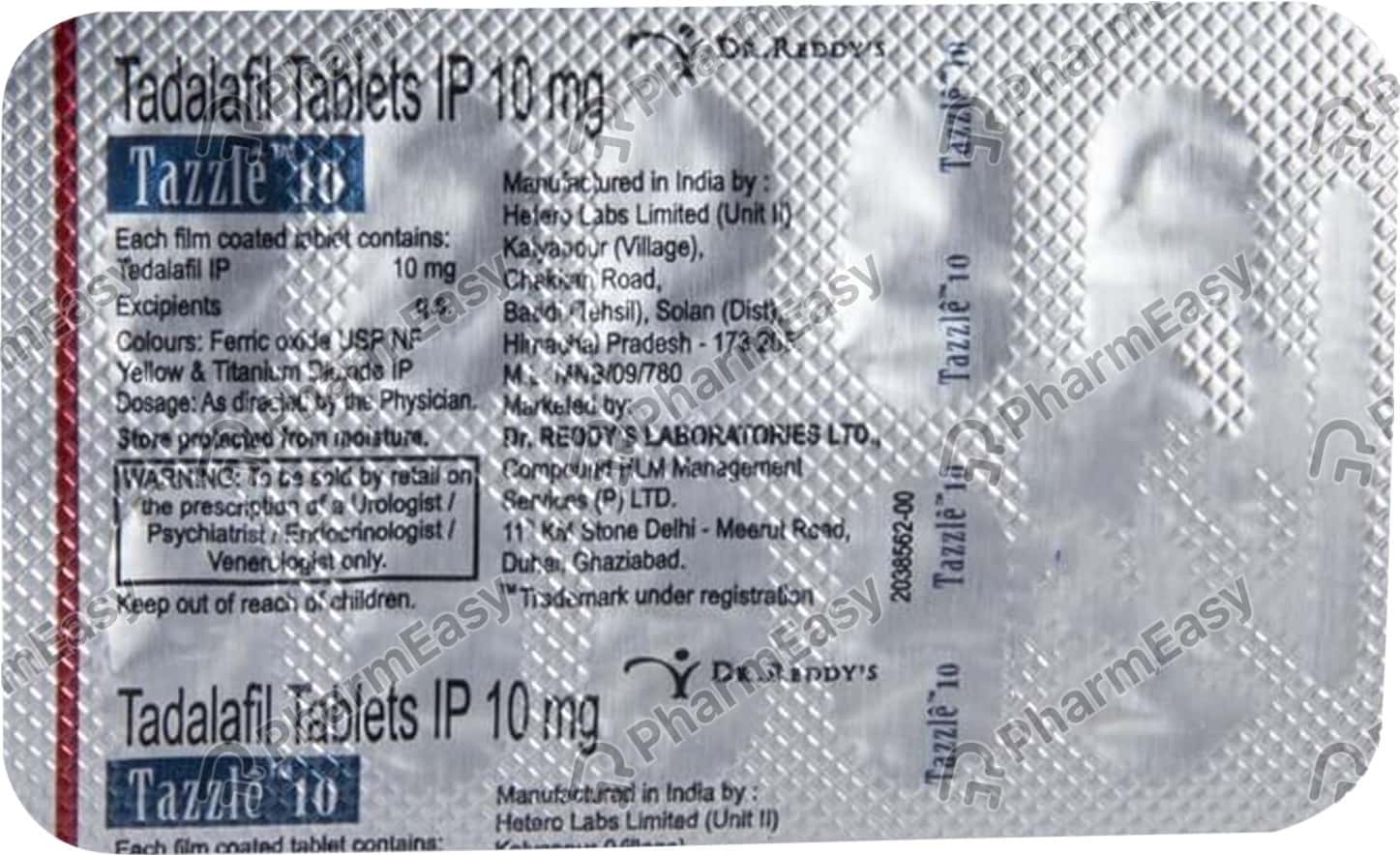 Tazzle 10 MG Tablet (10): Uses, Side Effects, Price & Dosage | PharmEasy
