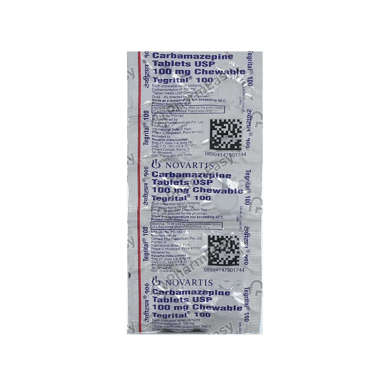 Buy Tegrital 100 MG Tablet (10) Online at Flat 18% OFF* | PharmEasy