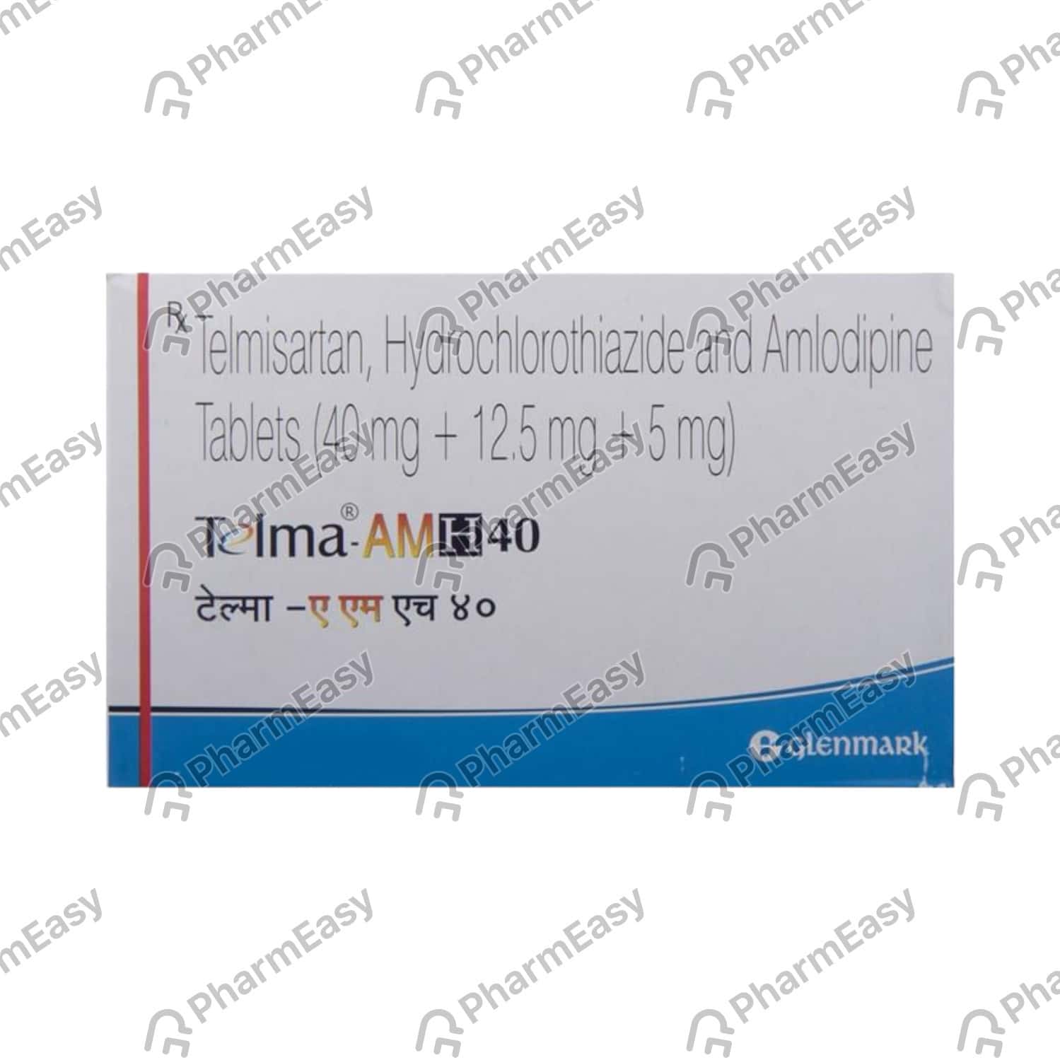 Telma Amh 40mg Strip Of 10 Tablets: Uses, Side Effects, Price & Dosage ...