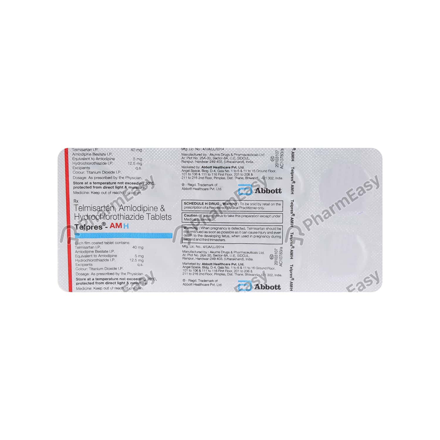 Buy Telpres Amh Tab Online at Flat 18% OFF* | PharmEasy
