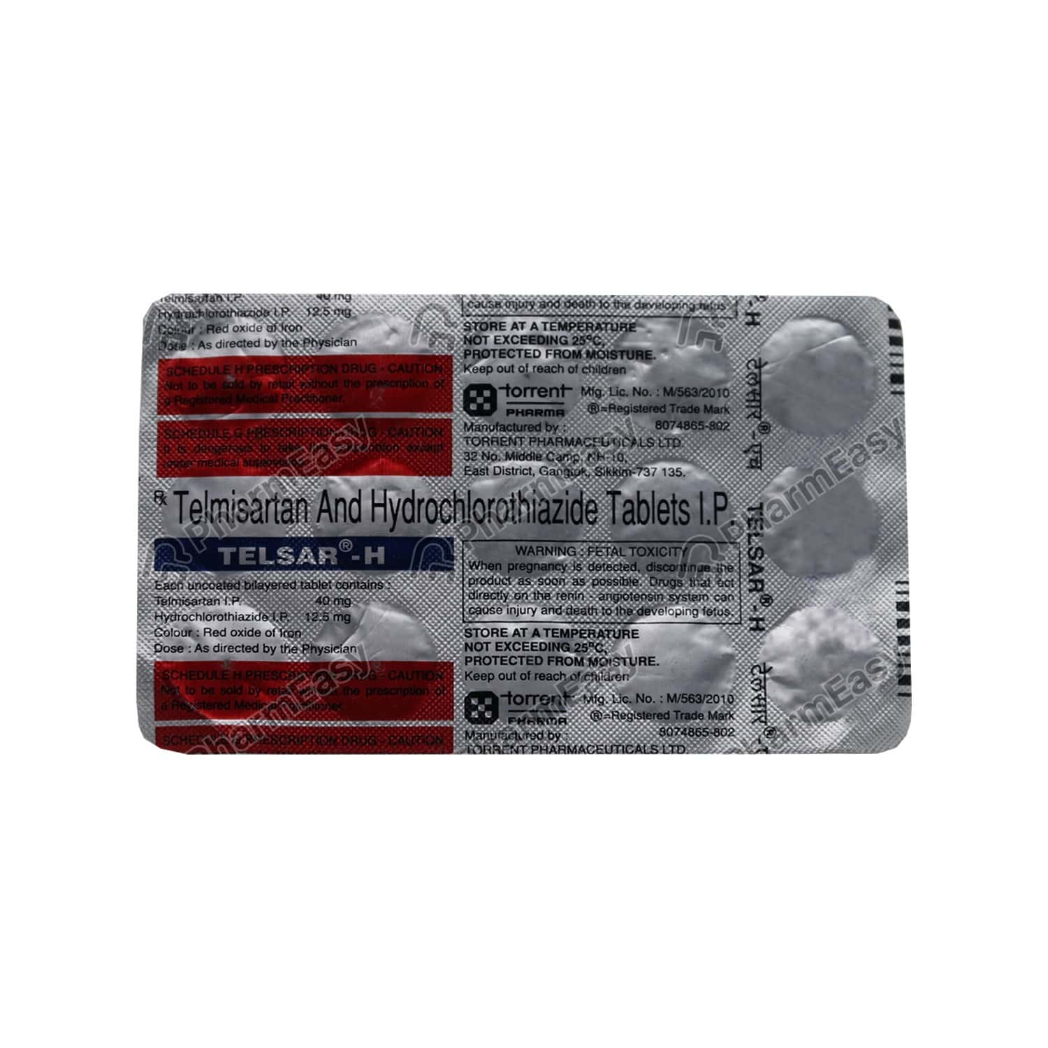 Telsar H 40mg Strip Of 15 Tablets - Uses, Side Effects, Dosage ...