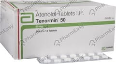 Buy Tenormin 50 MG Tablet (14) Online & Save Up to 24% at PharmEasy