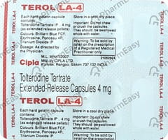 Terol La 4 MG Capsule (10): Uses, Side Effects, Price & Dosage | PharmEasy