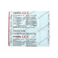Terol La 4 MG Capsule (10) - Uses, Side Effects, Dosage, Composition ...