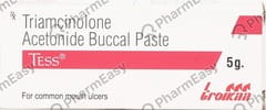 Buy Tess 0.1 %W/W Mouth Paste (5) Online at Flat 15% OFF | PharmEasy