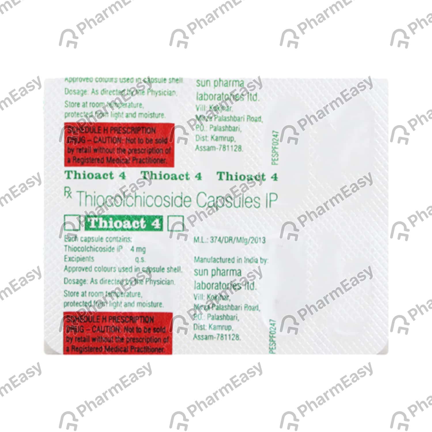 Thioact 4 MG Capsule (10): Uses, Side Effects, Price & Dosage | PharmEasy