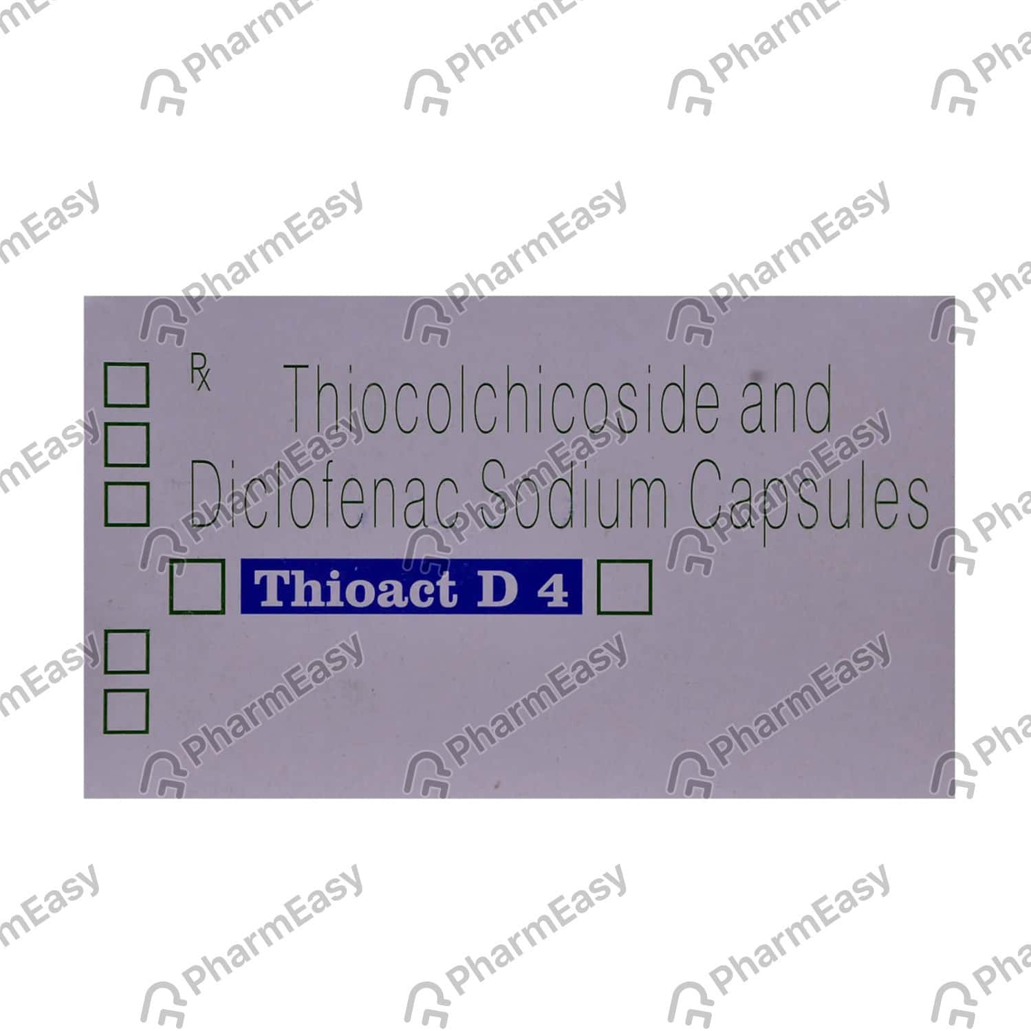 Thioact D 4mg Strip Of 10 Capsules: Uses, Side Effects, Price & Dosage ...