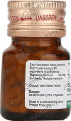 Thyrox 50 MCG Tablet (100): Uses, Side Effects, Price & Dosage | PharmEasy