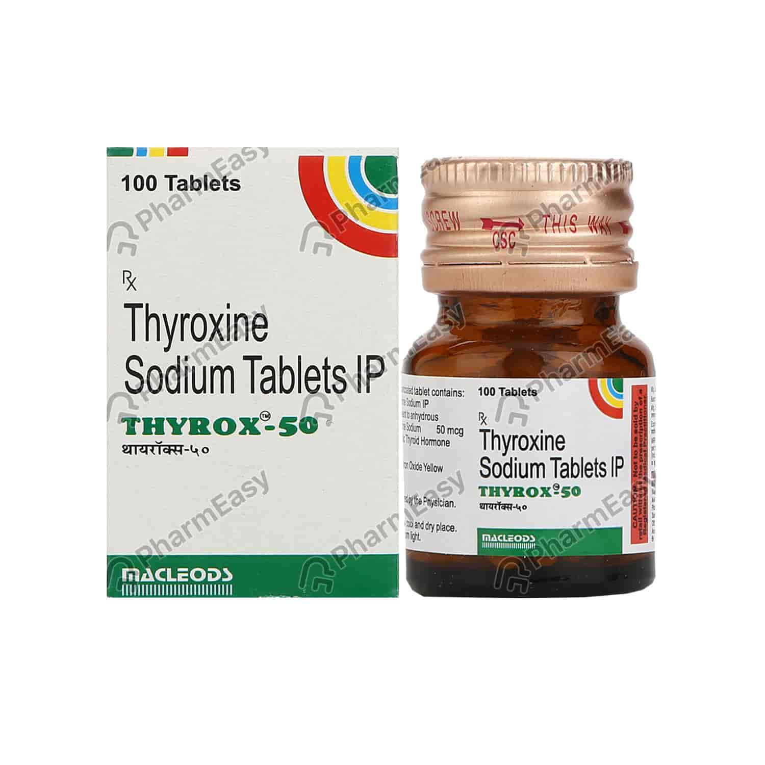 Buy Thyrox 50mcg Bottle Of 100 Tablets Online at Flat 18% OFF* | PharmEasy