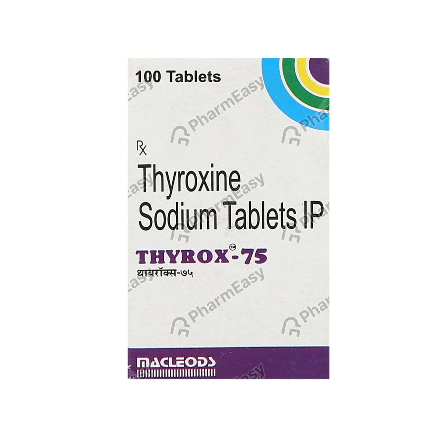 Buy Thyrox 75 MCG Tablet (100) Online at Flat 18% OFF* | PharmEasy