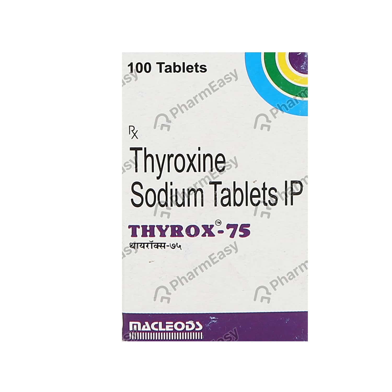 Buy Thyrox 75 MCG Tablet (100) Online at Flat 18% OFF* | PharmEasy