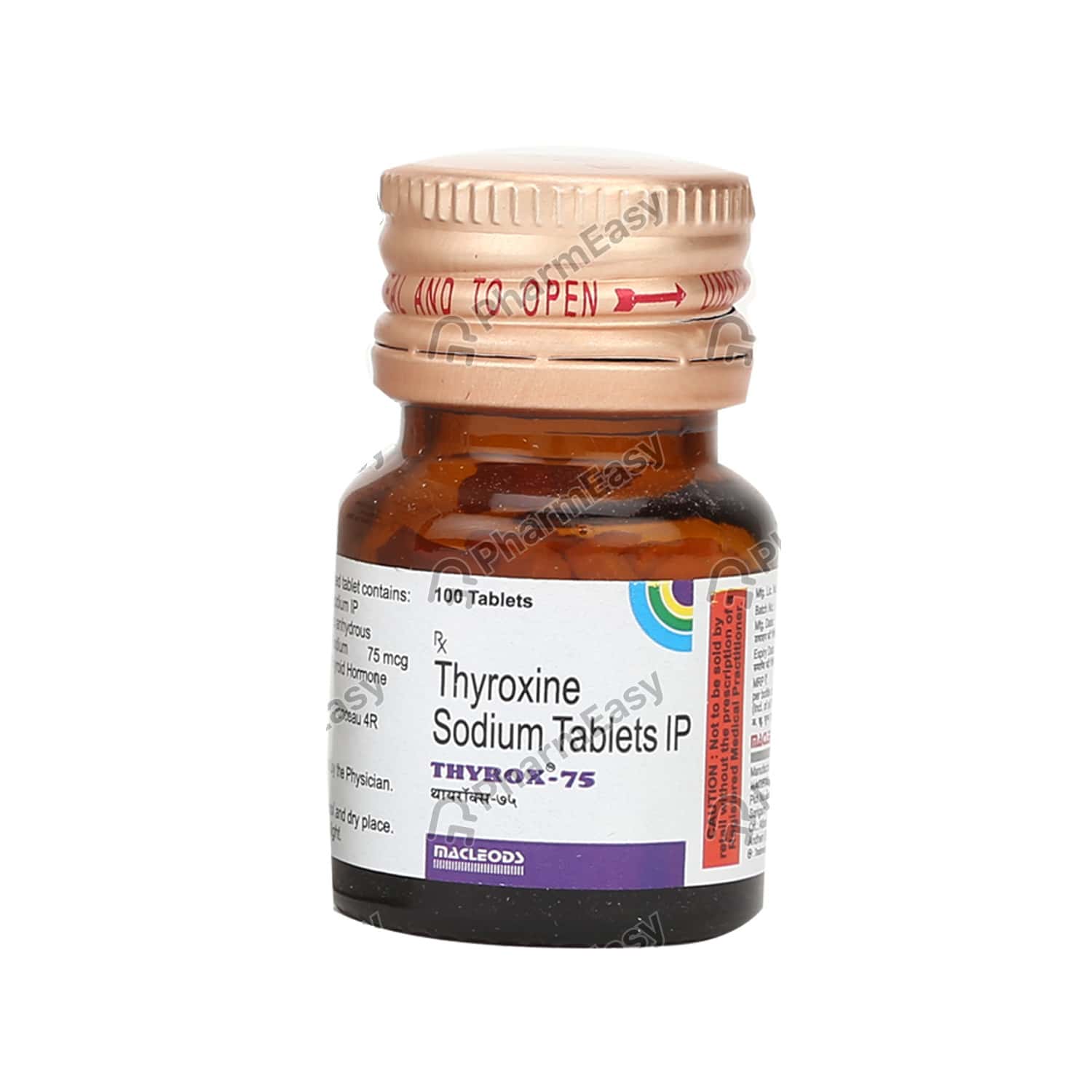 Buy Thyrox 75 MCG Tablet (100) Online at Flat 18% OFF* | PharmEasy